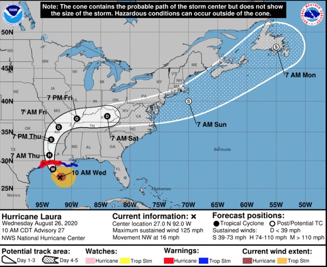 Hurricane Laura continues to strengthen, storm surge threat significant ...